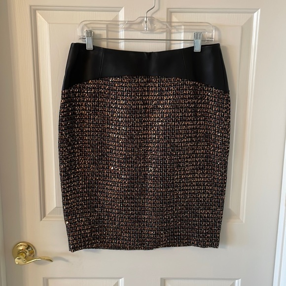 The Limited | Skirts | Limited Black And Copper Sequin Skirt | Poshmark